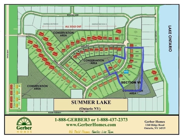 Summer Lake in Ontario NY | Gerber Homes